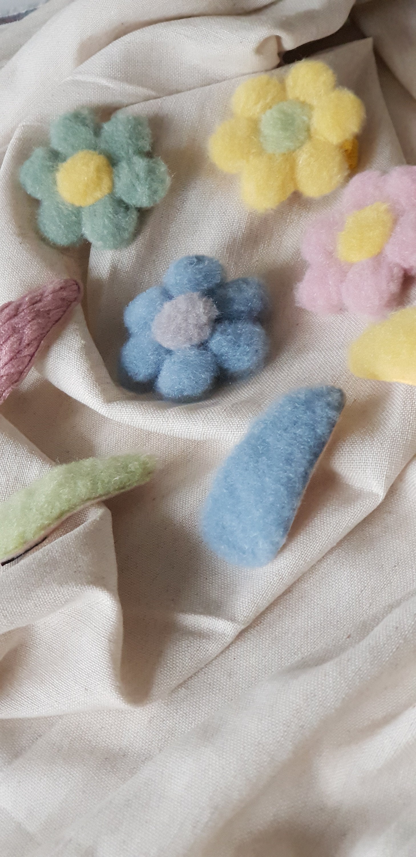 Beautiful Flower Hair Clip With Matching Snap Hair Clip Set - Etsy ...