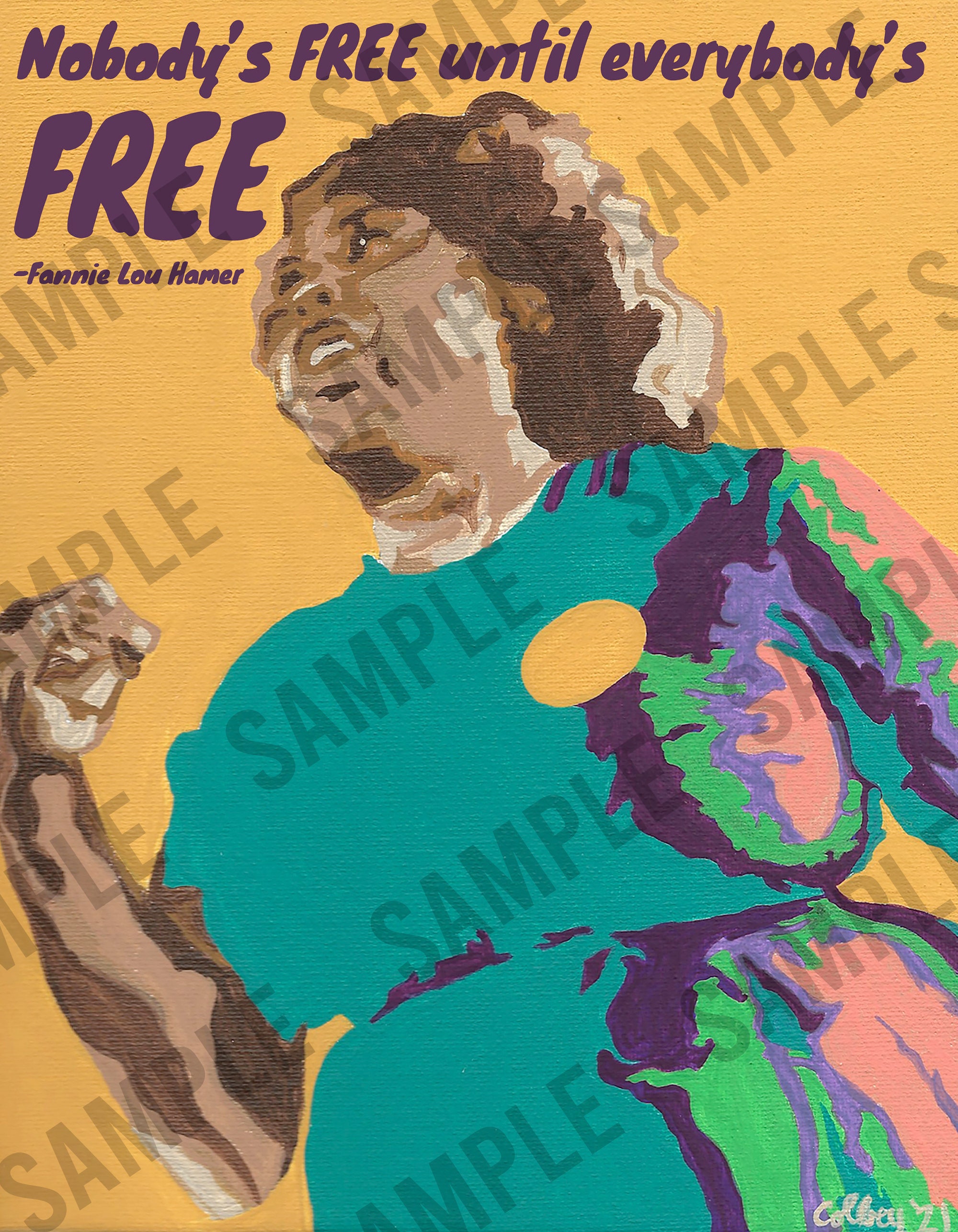 Fannie Lou Hamer | Civil Rights | Nobody's Free | Quote | BLM | Black ...