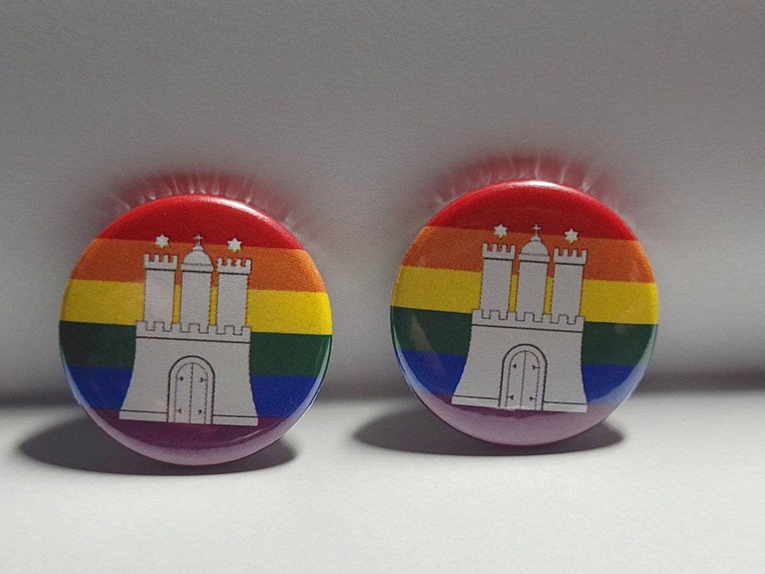 2 Pieces Hamburg CSD Gender Button - Etsy