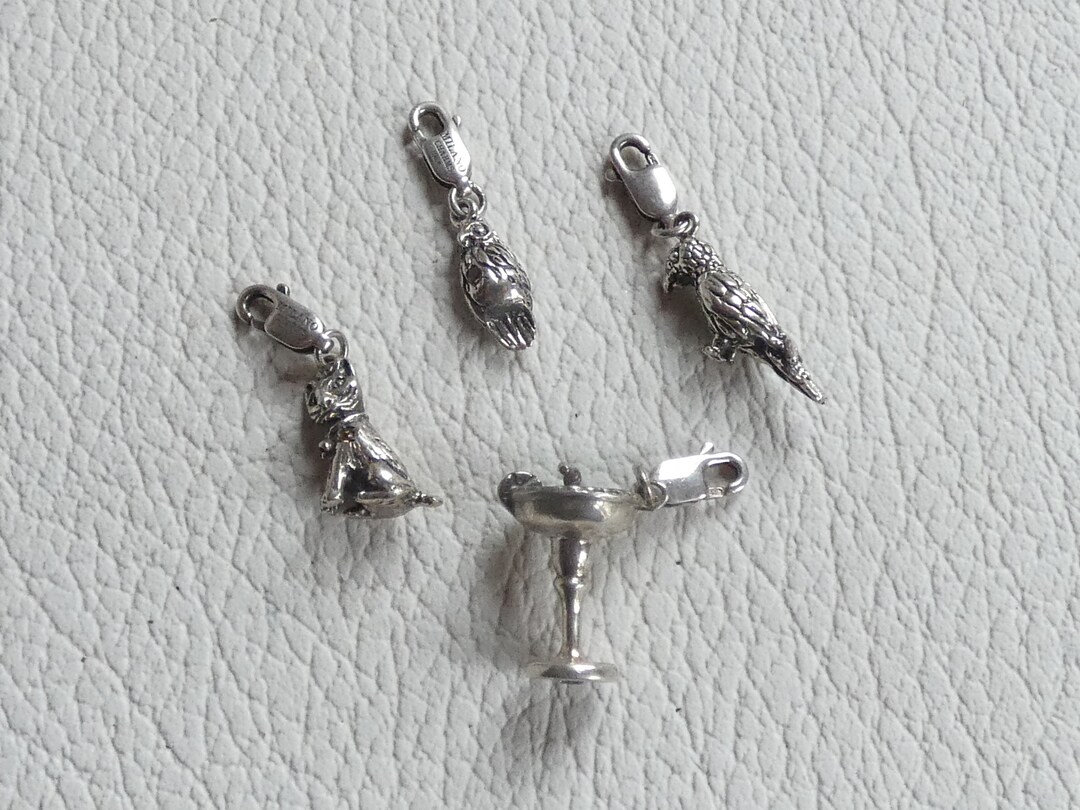 Vintage Sterling Silver Milano Bracelet Charm Charms - Etsy