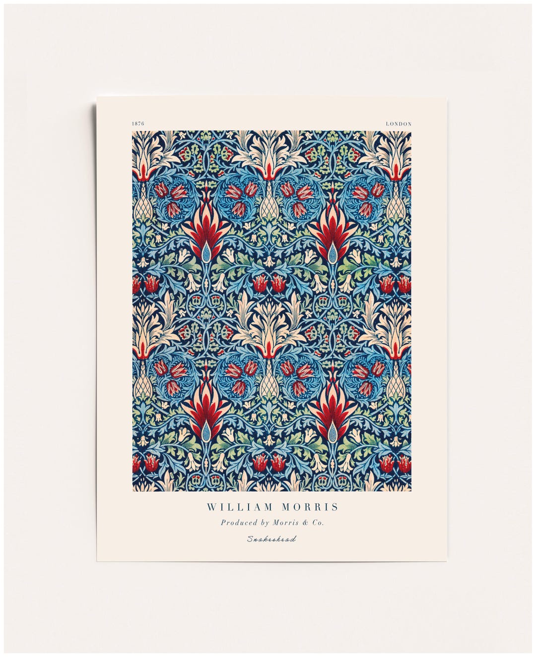 Snakehead by William Morris Poster - Etsy UK