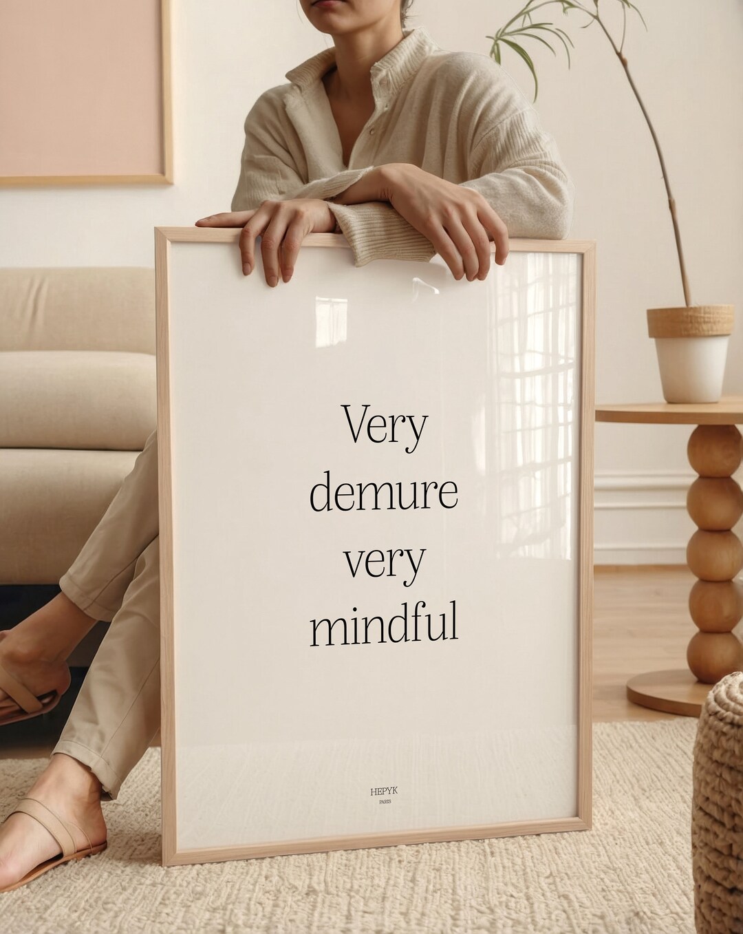 Poster Very Demure, Very Mindful - Etsy