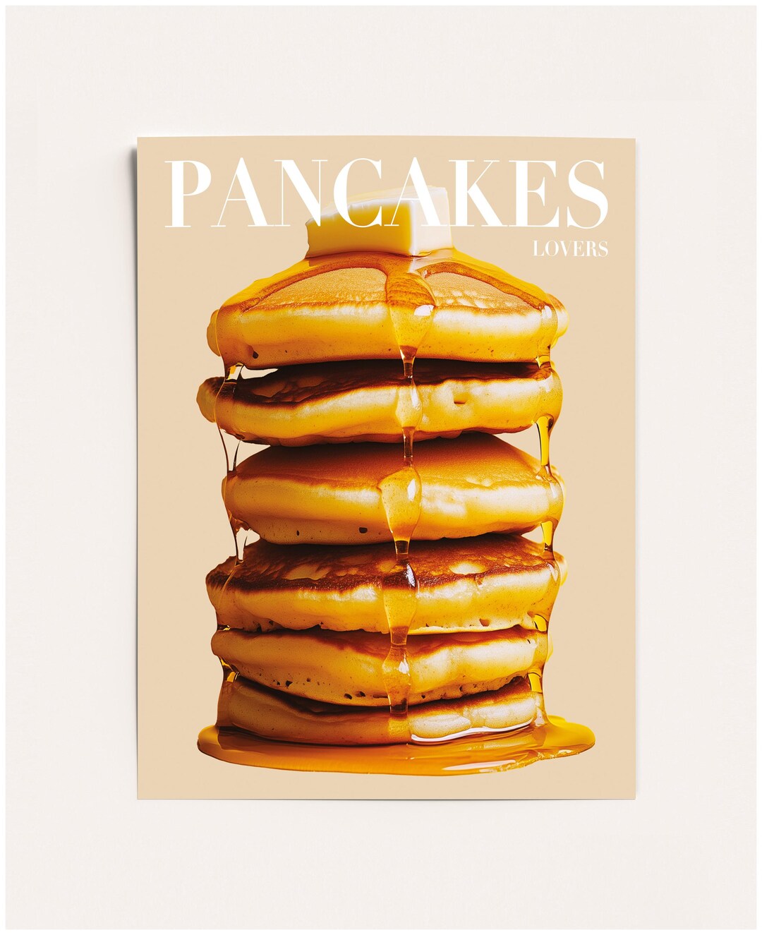 Pancakes Lovers Poster - Etsy