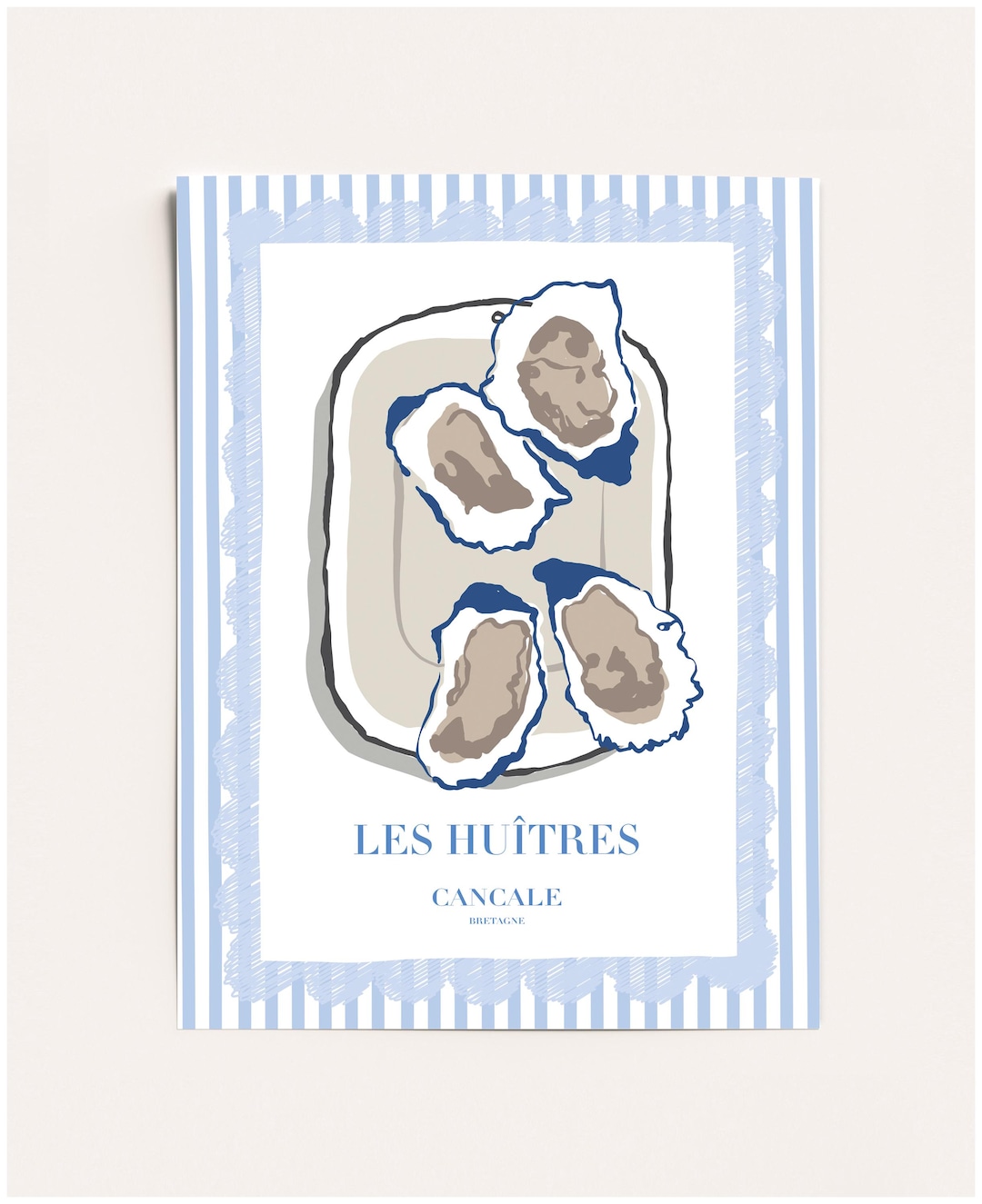 Oysters, Cancale Poster - Etsy