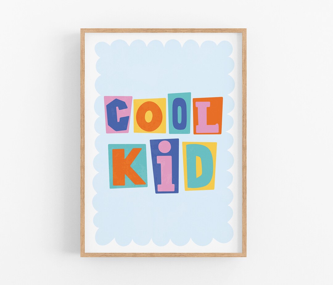 Poster COOL KIDS - Etsy