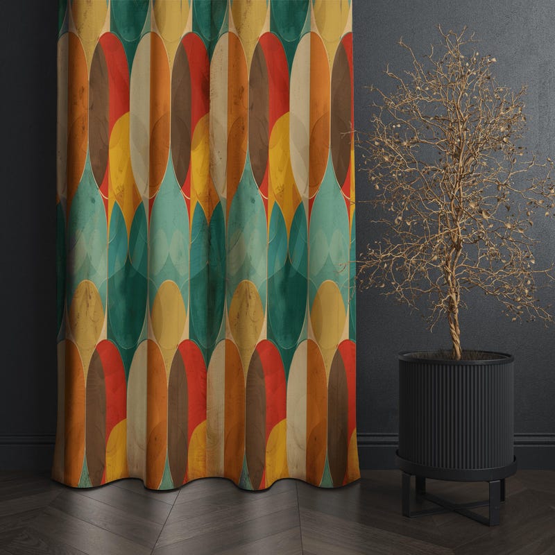Retro Curtains - Etsy
