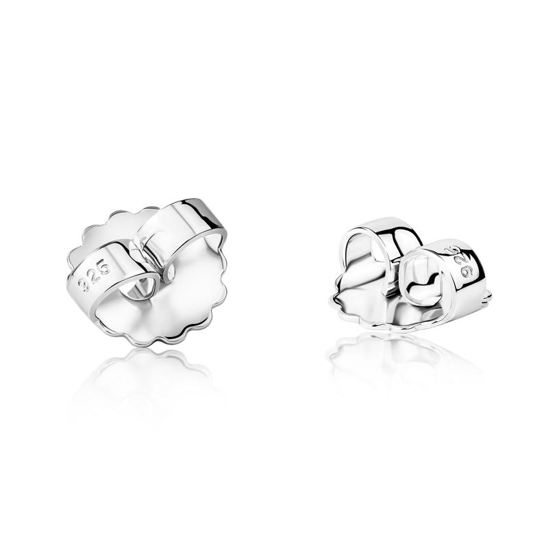 Large Silver Earring Backs: 10mm Comfort-fit Friction Nuts, 1 Pair - Etsy
