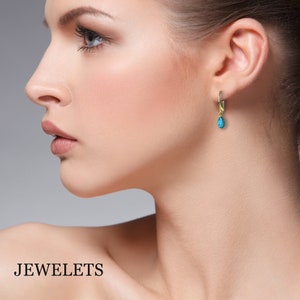 14K Gold Lever Back Pair, Yellow Gold 14K, 17mm Long, 10 Mm Width - Etsy