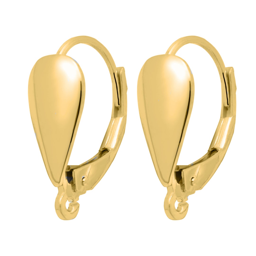 Sterling Silver Lever Back, 17 Mm Height, 10 Mm Width, 1,0g , Silver ...