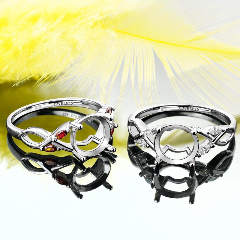 Semi Mount Ring Setting Set - Etsy