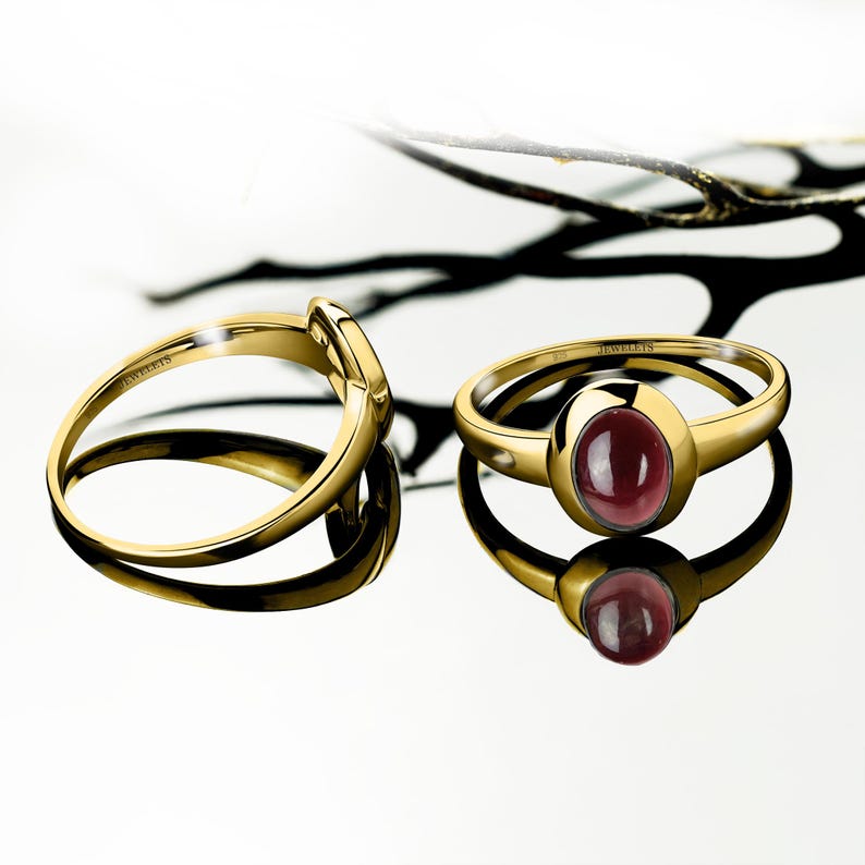 Silver Ring 6x8 Blank Gold Plated Cabochon Setting Base - Etsy