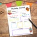 Kids Daily Journal Printable, Kids Activity Pages, Dairy for Children ...