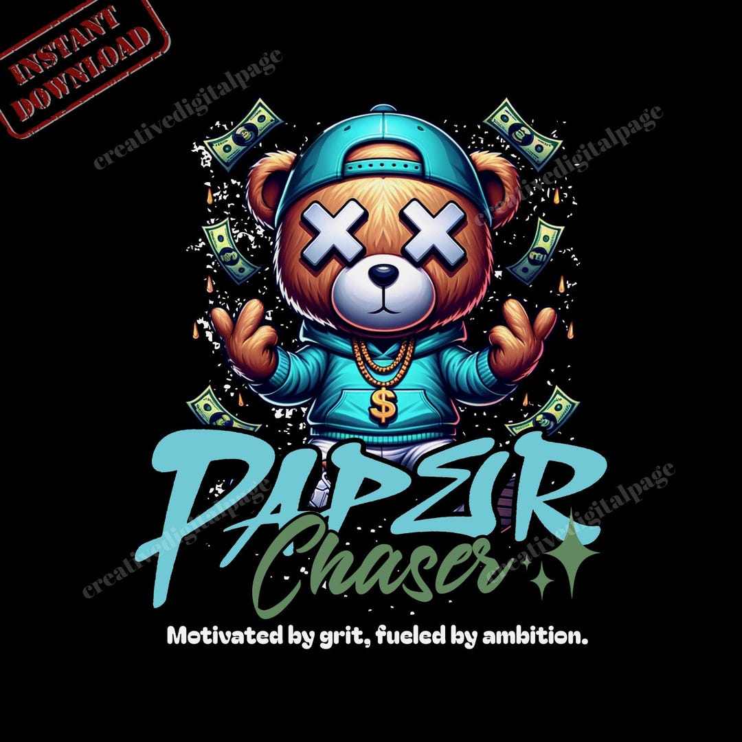 Money Streetwear PNG Bundle – Bold Urban Digital Designs for T-shirts ...