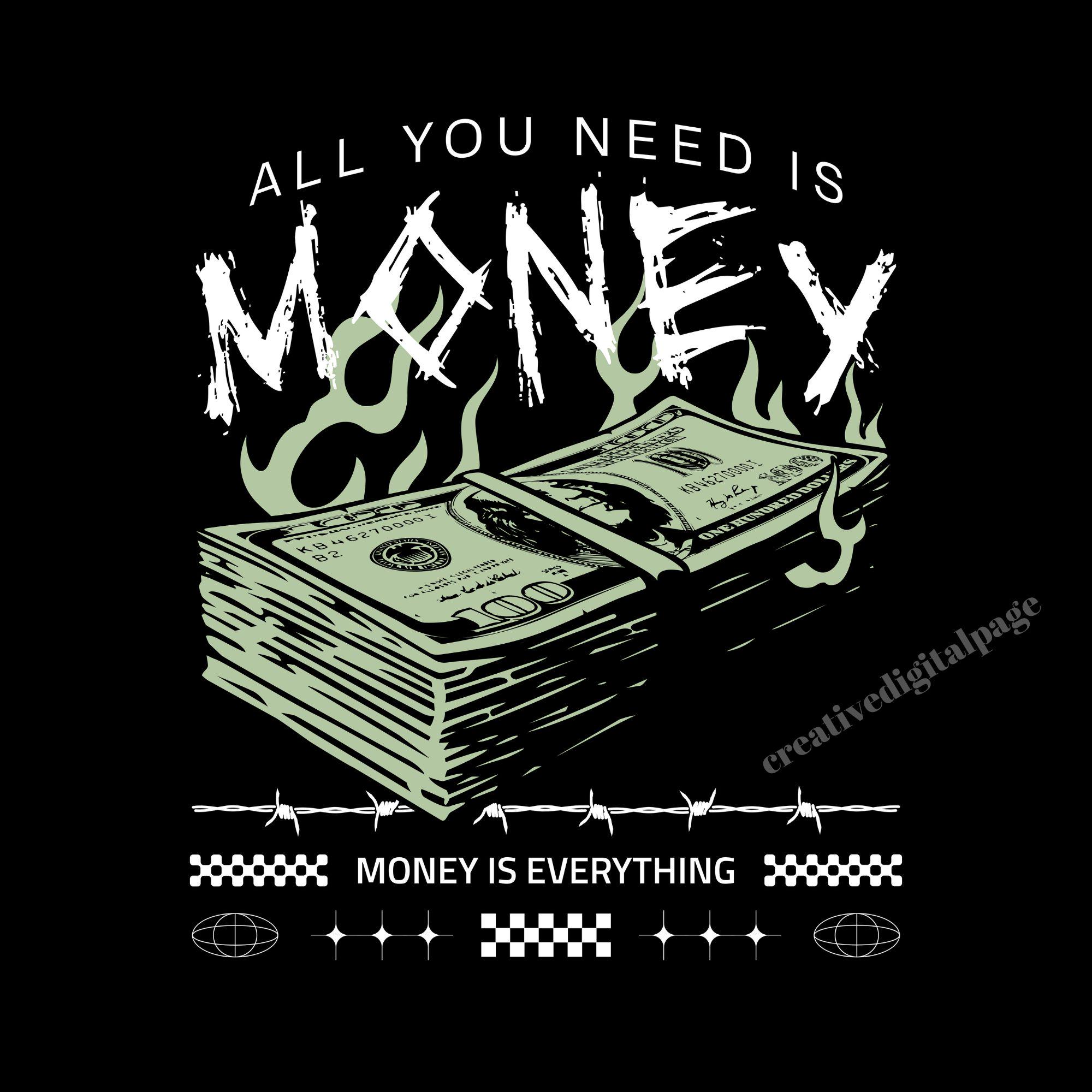 Streetwear Money PNG Bundle, Urban Graphic Designs (digital Download ...