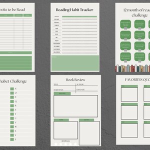 Digital & Printable Book Journal Track Your Reading Adventures 46 Pages ...