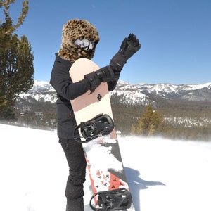 Fur Ski Hood - Leopard - Traditional - Etsy