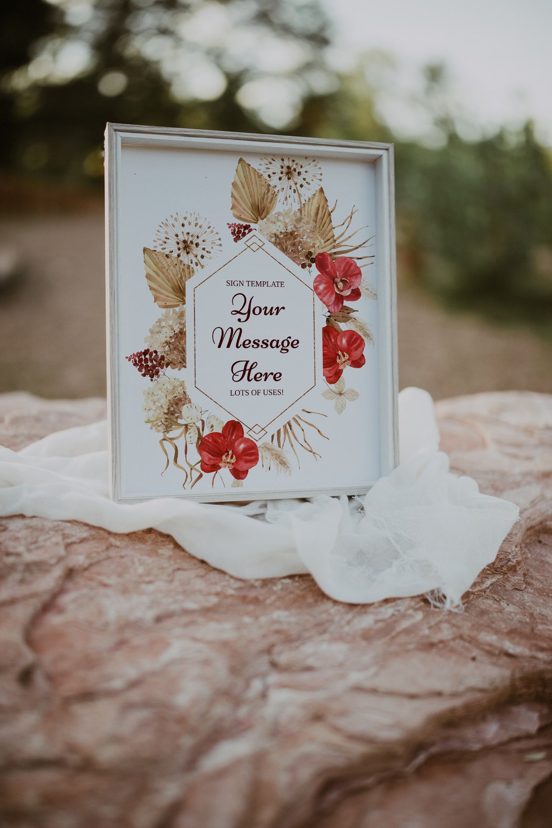 Autumn Wedding Sign Template | Instant Download | Editable Template ...