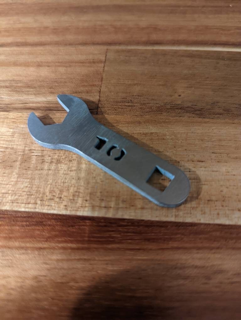 10mm Titanium Wrench Keychain - Etsy