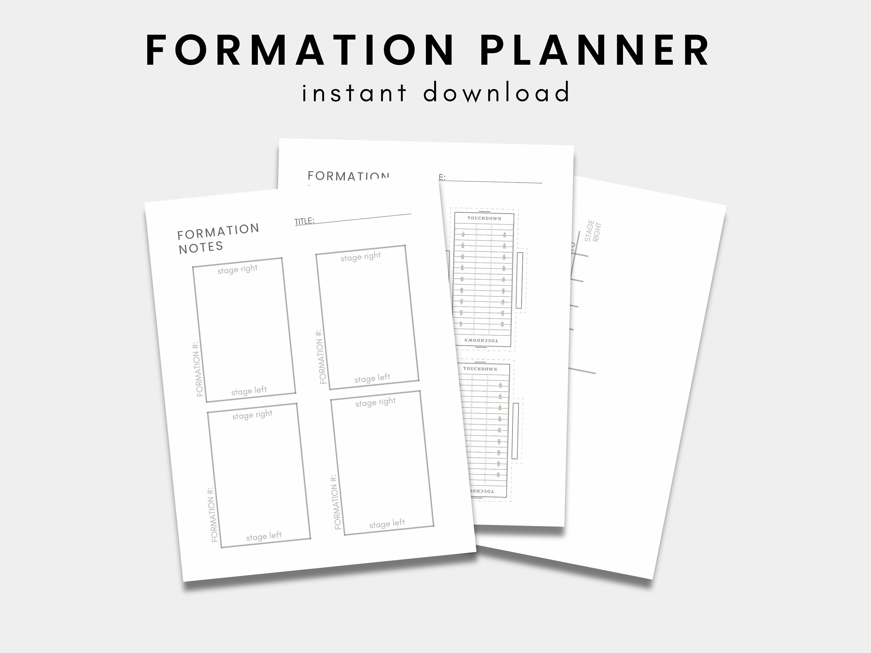 Dance Formations Planning Printable Sheets | Dance Choreography ...