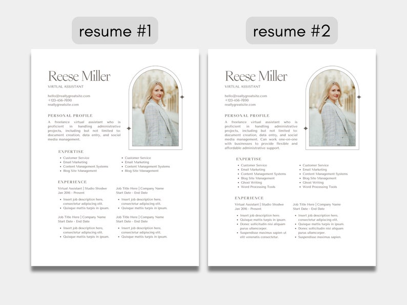 Modern Resume Template for Canva | Cover Letter Template | Creative ...