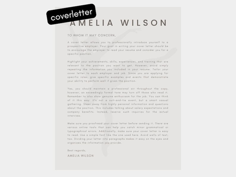 Dance Teacher Resume Template: Instructor & Choreographer (canva) - Etsy