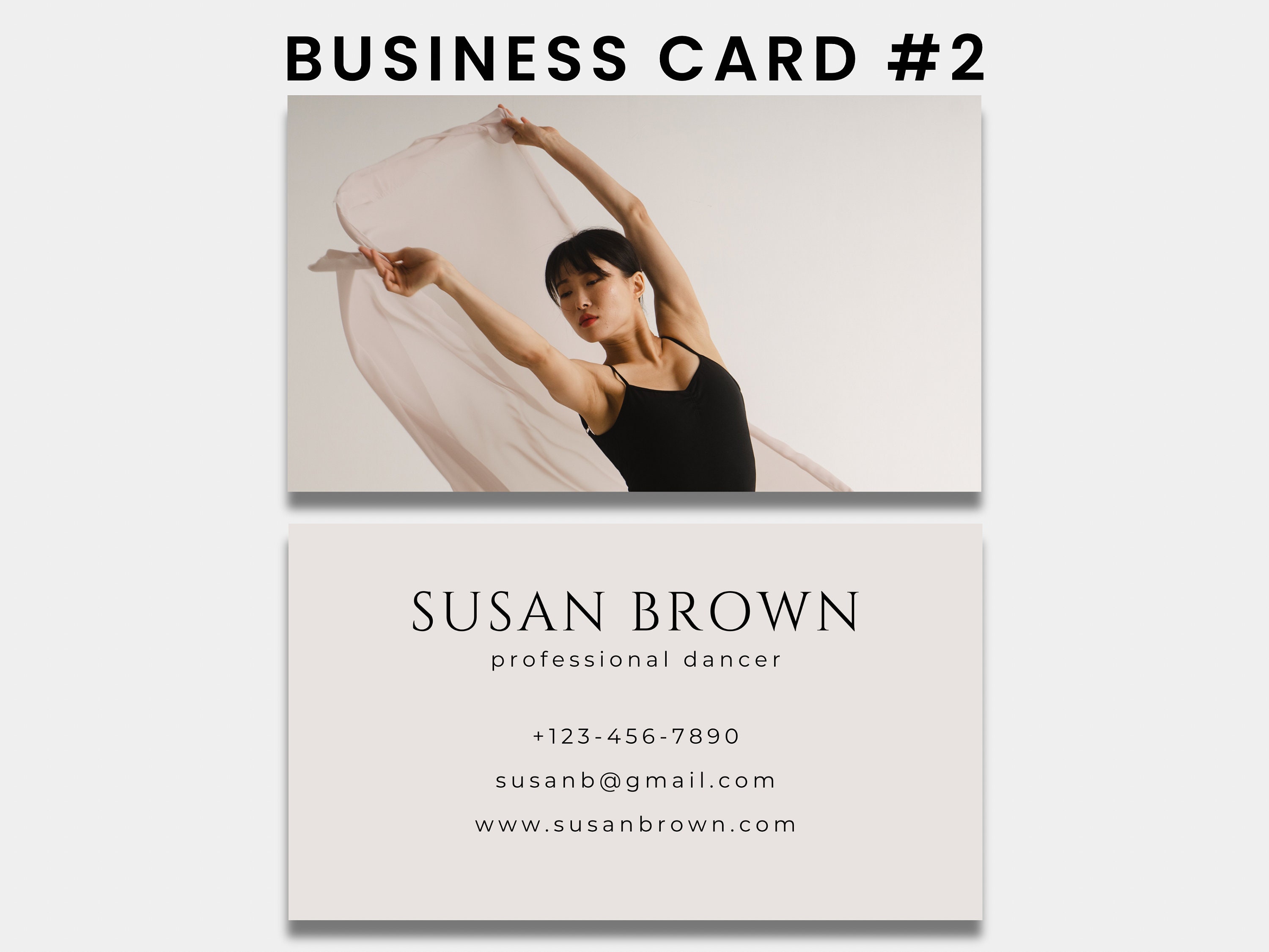 Dance Audition Bundle | Editable Resume and Business Card for ...