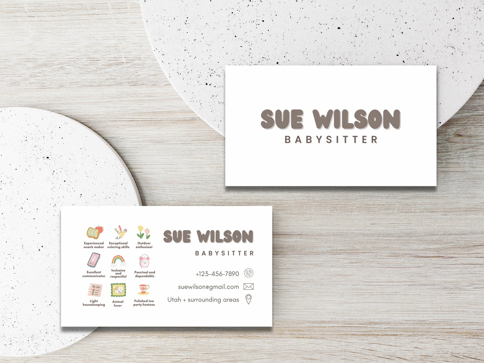 Babysitter Business Card Canva Template: Editable Printable Design - Etsy
