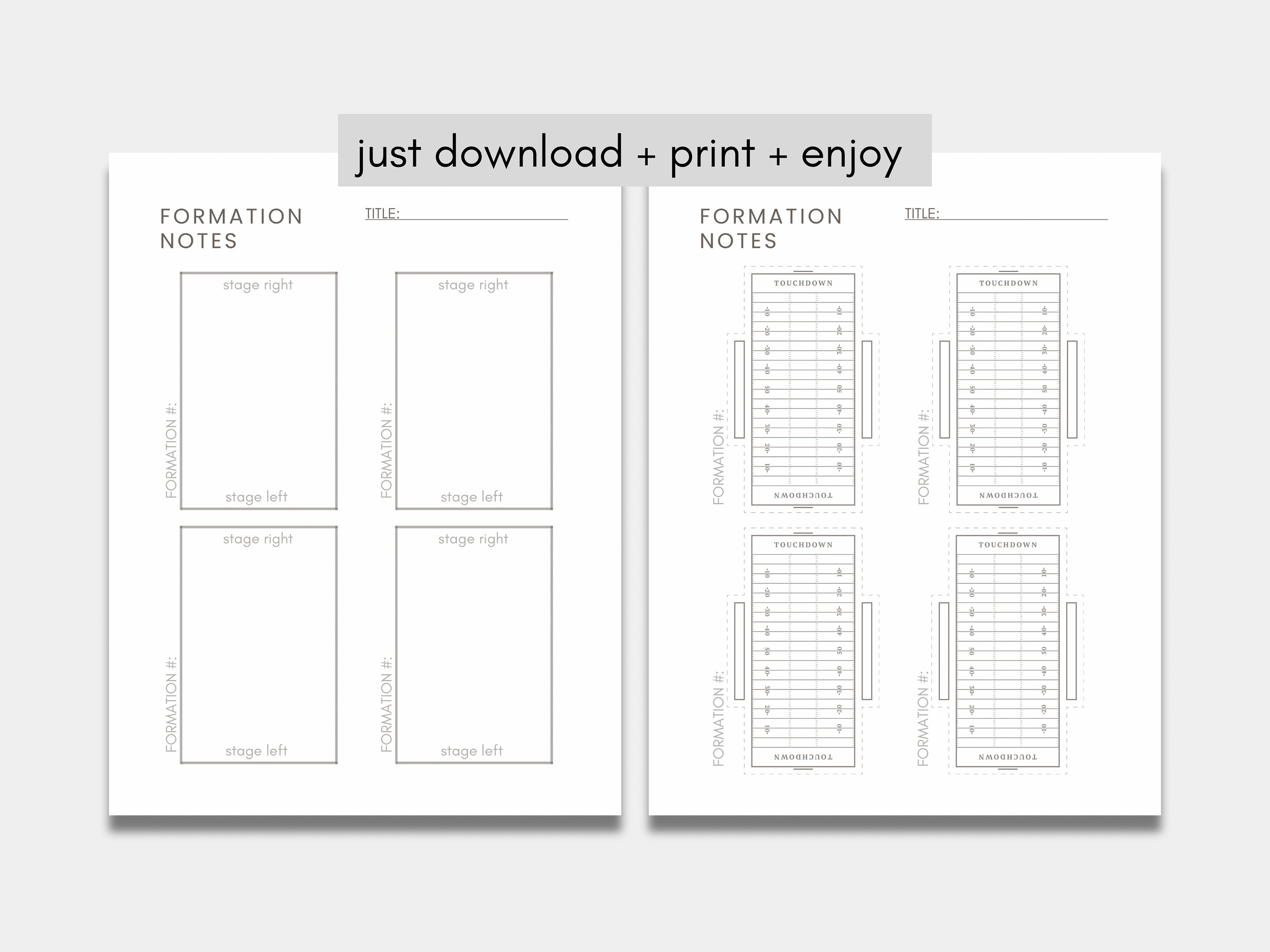 Dance Formations Planning Printable Sheets | Dance Choreography ...