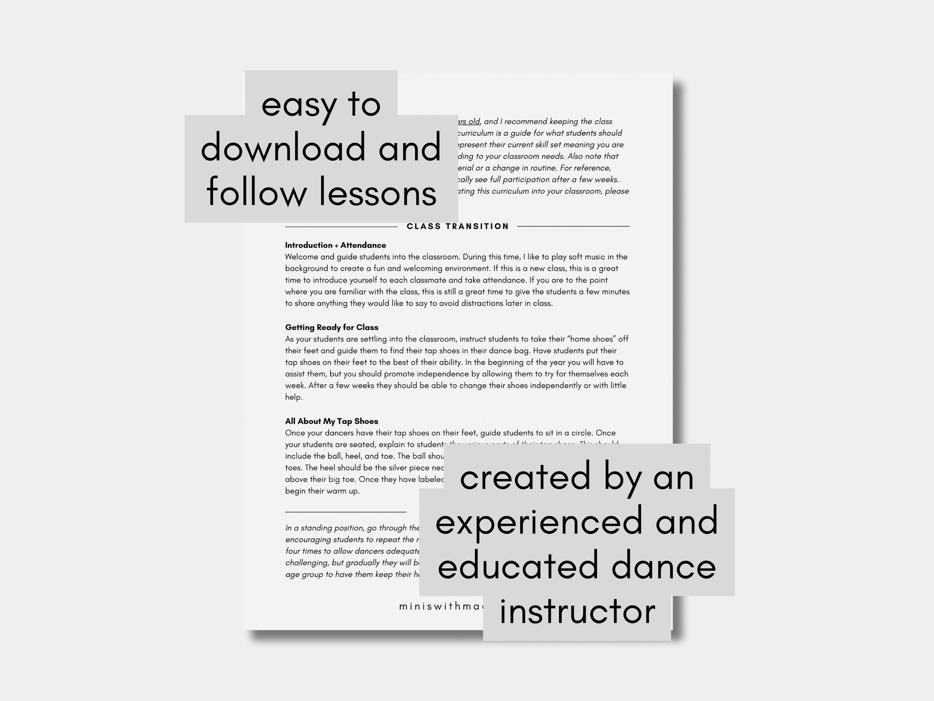 Preschool Tap Class Lesson Plan | Dance Class Curriculum | How to Teach ...