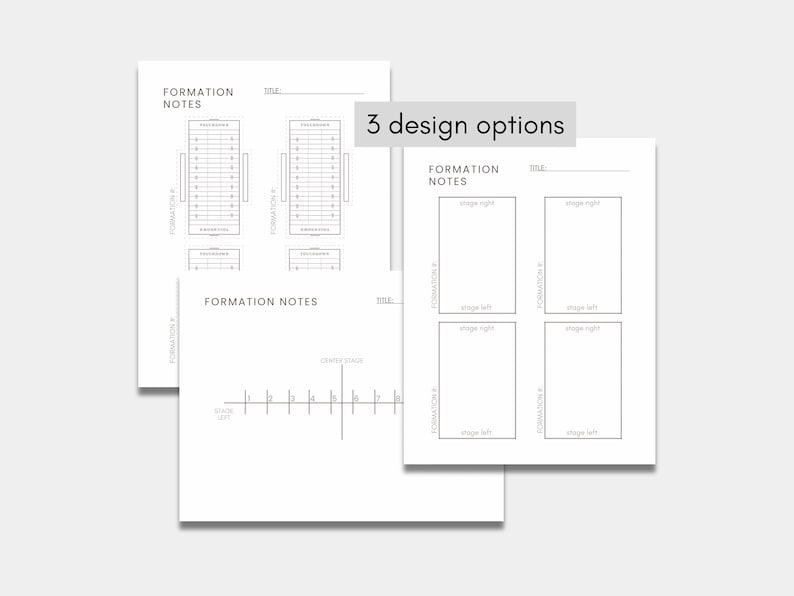 Dance Formations Planning Printable Sheets | Dance Choreography ...