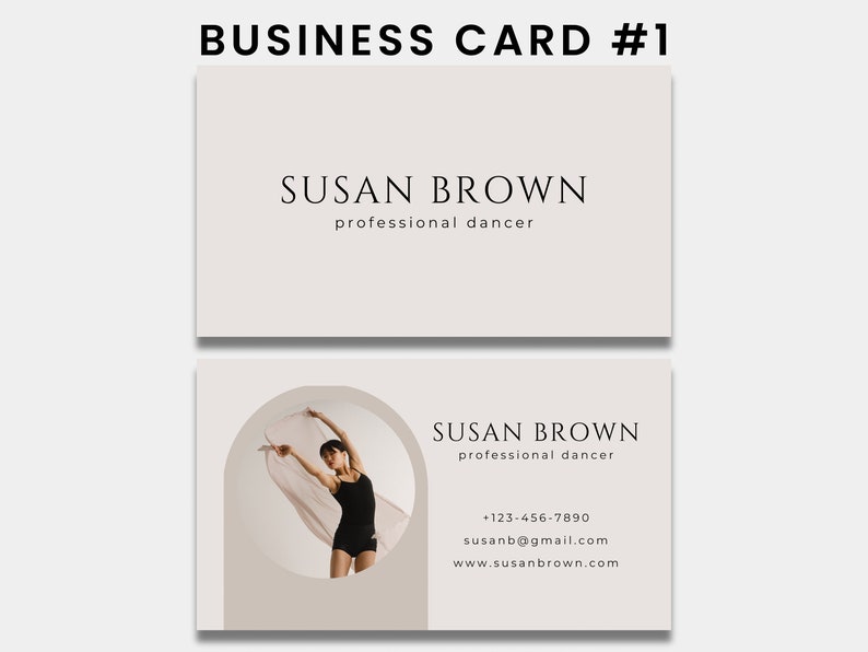Dance Audition Bundle | Editable Resume and Business Card for ...