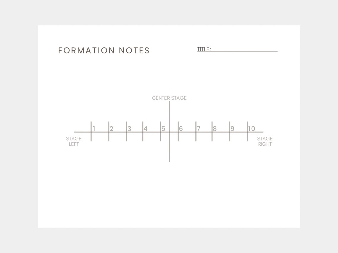 Dance Formations Planning Printable Sheets | Dance Choreography ...