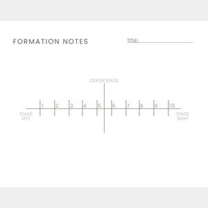 Dance Formations Planning Printable Sheets | Dance Choreography ...