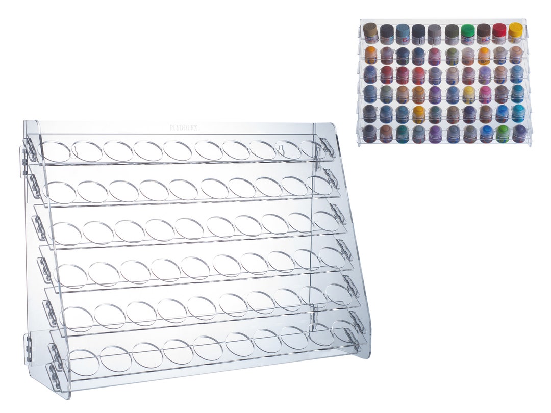 Plydolex Acrylic Paint Storage Organizer With 60 Holes for Citadel ...