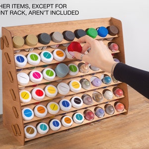Tamiya Warhammer Paint Rack Organizer With 54 Holes for Miniature Paint ...