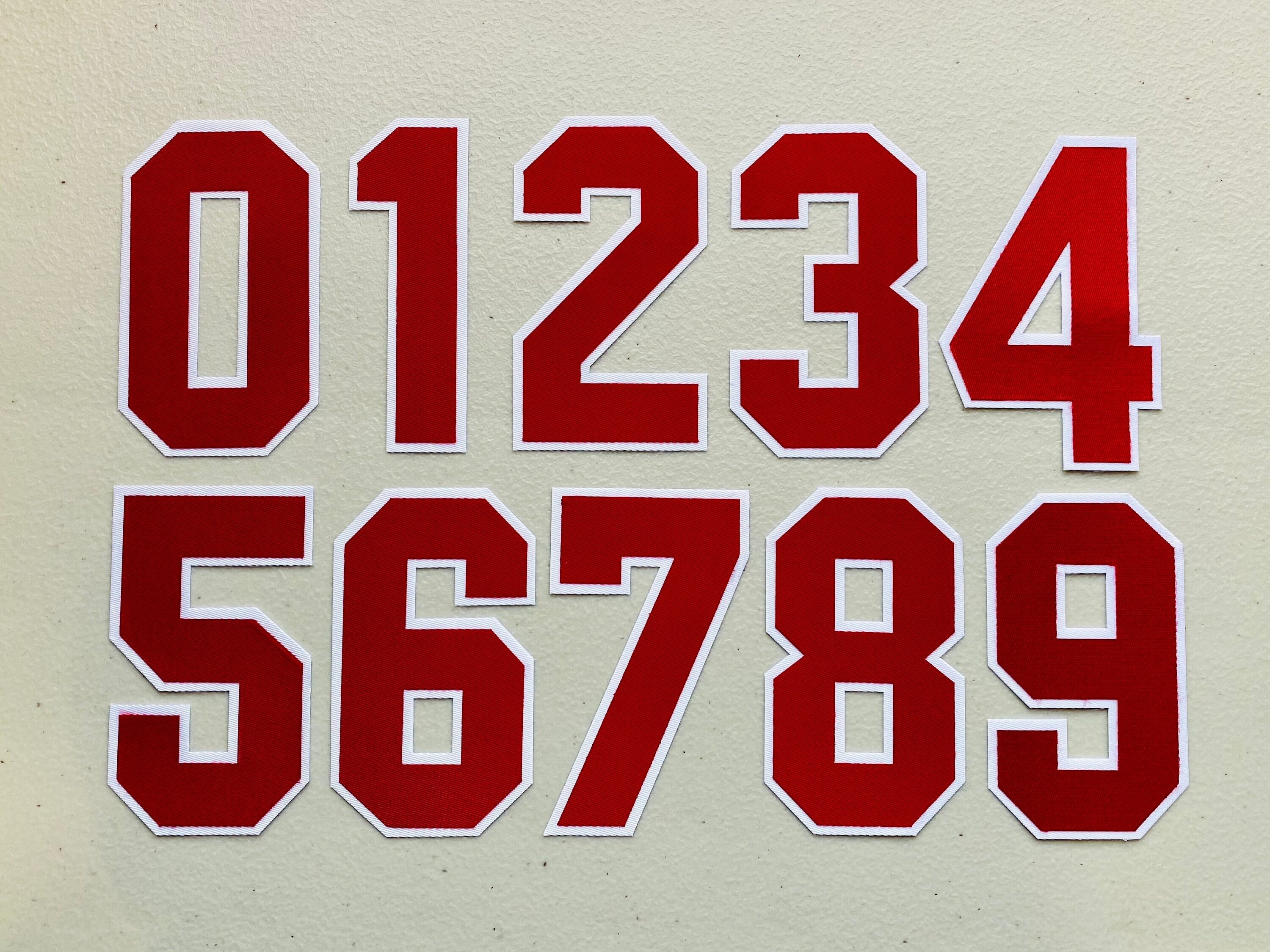 234 2 Color 2 Layers Twill Number for Jersey, Jacket and Uniform No Pre ...