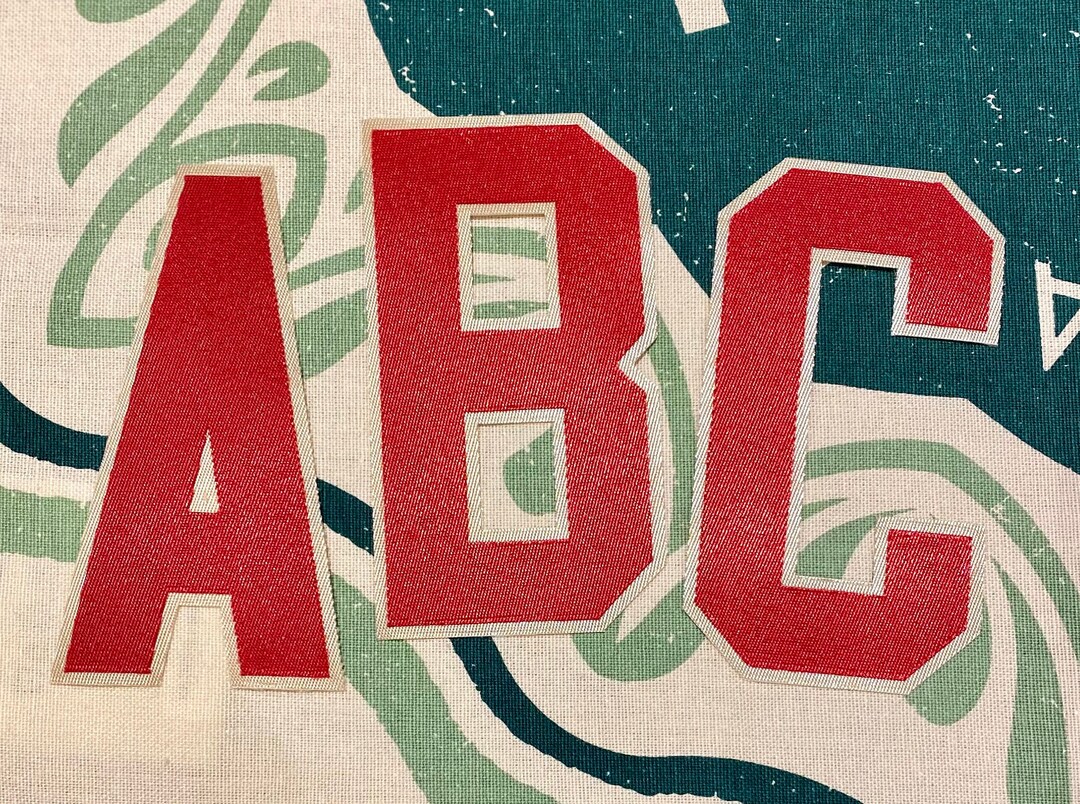 6" Two-color Twill Letters for Jersey, Jacket and Uniform | Not Pre ...
