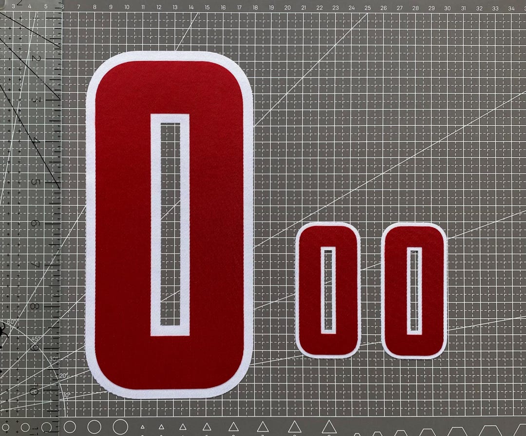 8"9"10" Two-color Twill Numbers for Jersey | Unstitched - Etsy