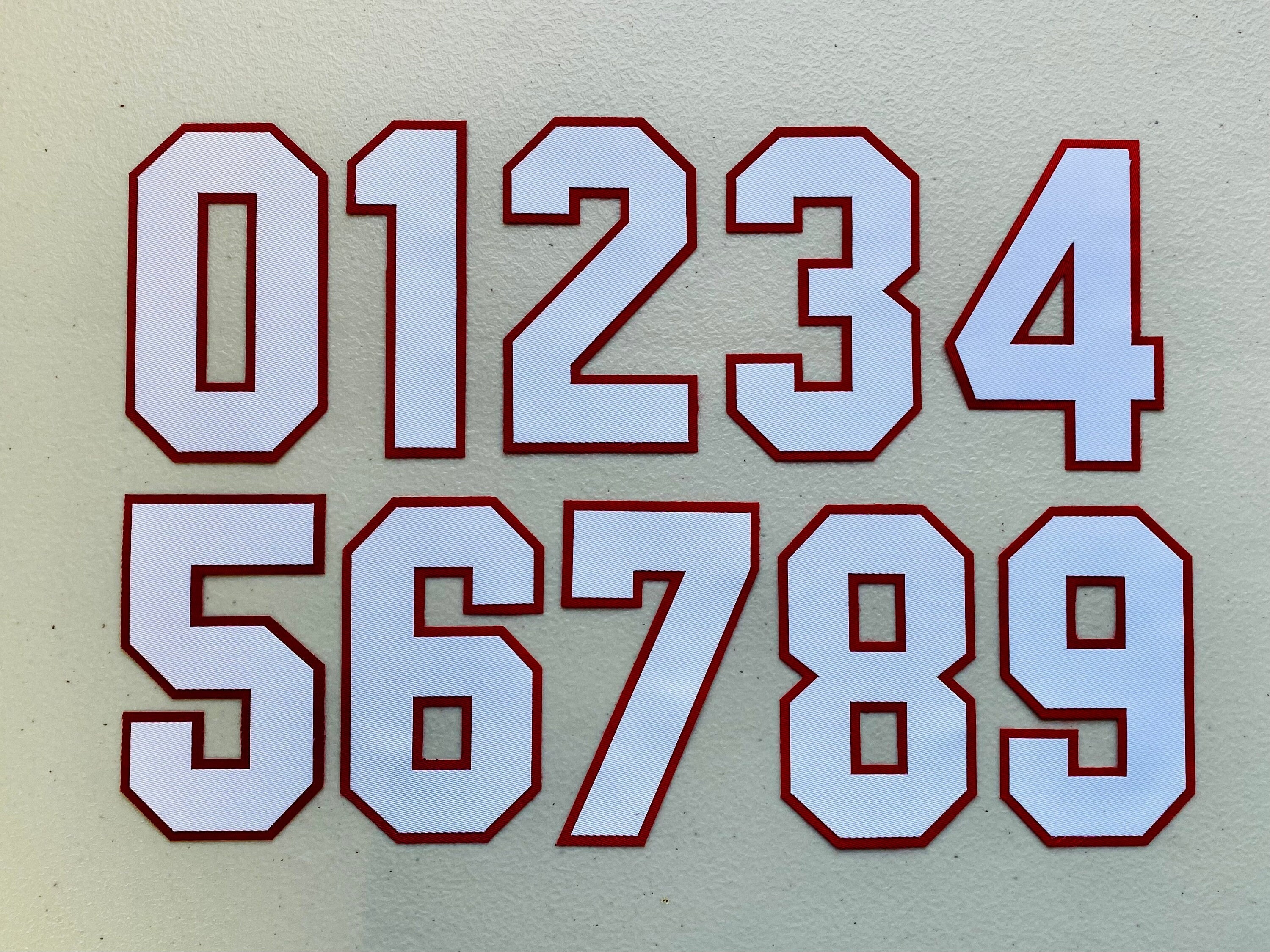 234 2 Color 2 Layers Twill Number for Jersey, Jacket and Uniform No Pre ...