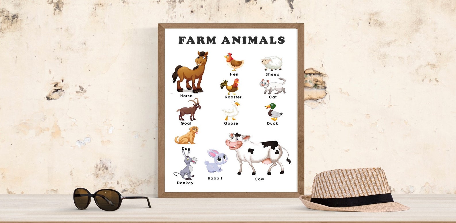 Sea Animals, Insects, Wild Animals and Farm Animals Printable Set ...