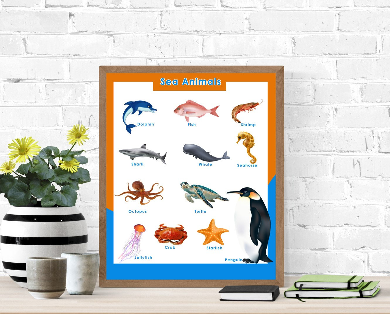 Sea Animals & Insects Printable Set, Learning Resource, Wall Print ...