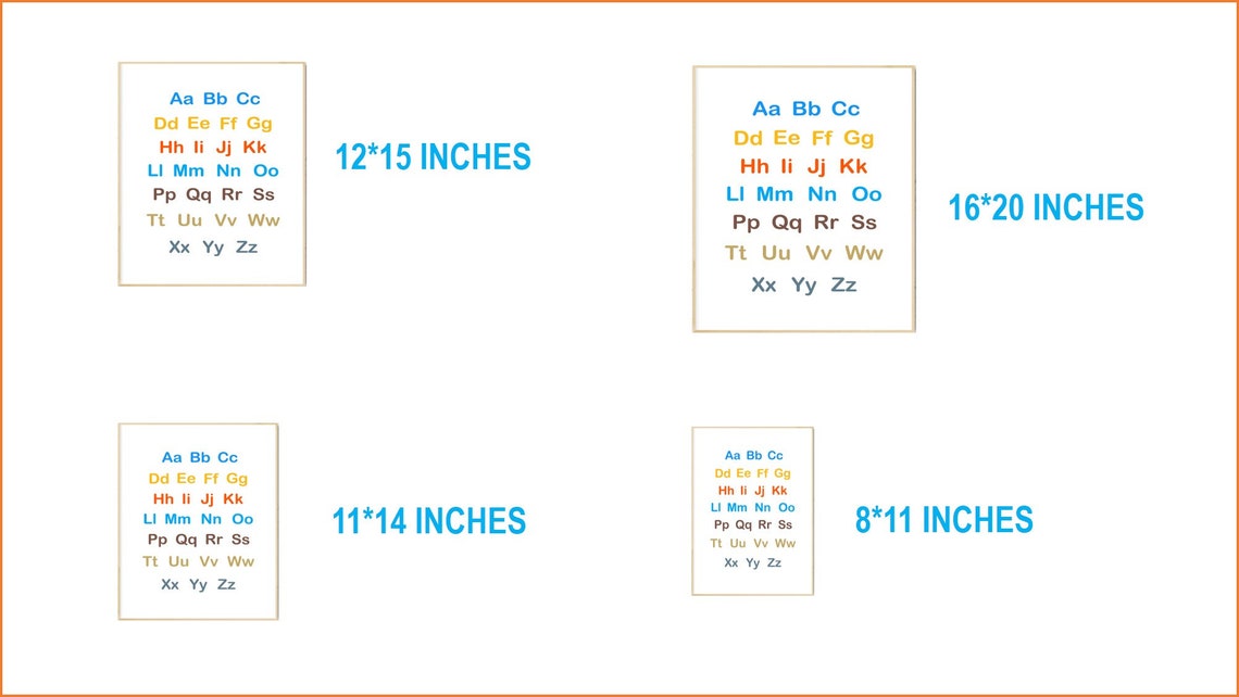 ABC Alphabet Homeschool Decor Classroom Decor Playroom - Etsy