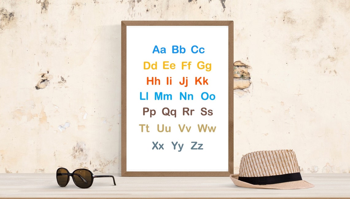 ABC Alphabet Homeschool Decor Classroom Decor Playroom - Etsy