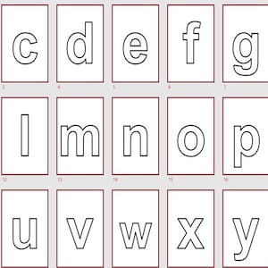 ABC Uppercase and Lowercase Letters PDF 28 Pages - 4 PDF Files for Kids ...