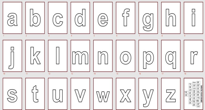 ABC Uppercase and Lowercase Letters - 28 PDF Files for Kids - for ...