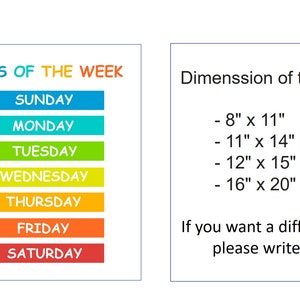 Education Poster - Months - Days - Numbers - ABC Alphabets - Colors ...
