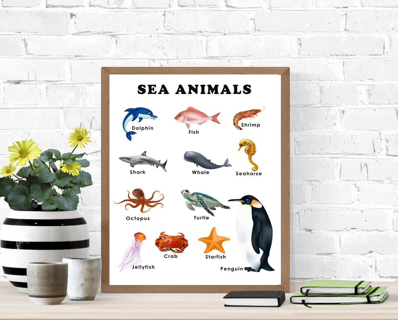Sea Animals, Insects, Wild Animals and Farm Animals Printable Set ...