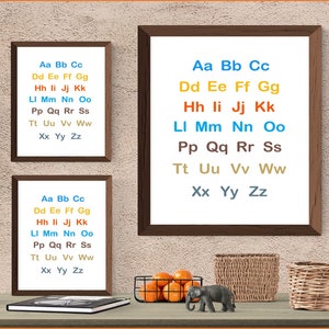 ABC Alphabet, Homeschool Decor, Classroom Decor, Playroom Prints ...
