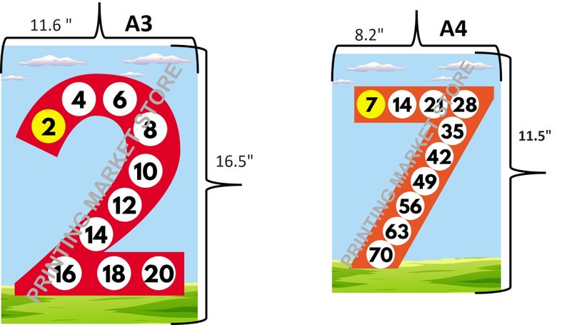 Rhythmic Counting Chart Fun Visual Enjoyable Counting Chart for School ...