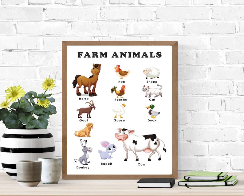 Sea Animals, Insects, Wild Animals and Farm Animals Printable Set ...